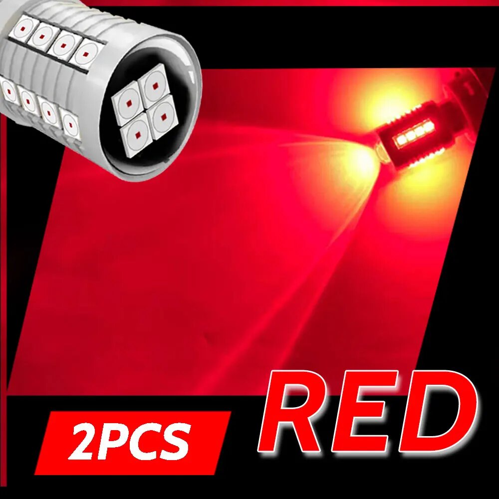 2 шт. Red LED 1156 BA15S P21W стоп-сигнал