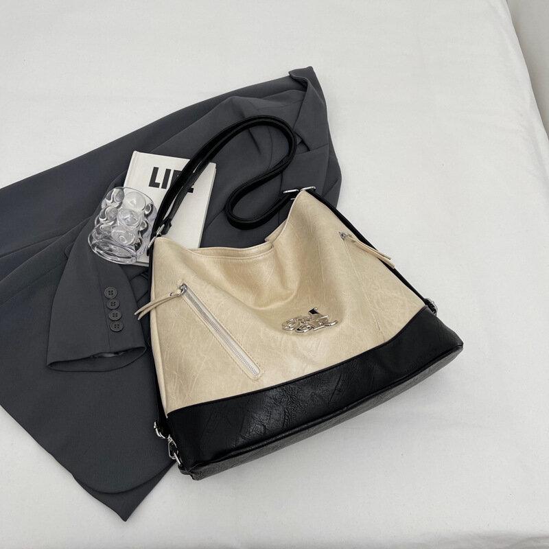 Сумка-мессенджер Tianyun Wing Color, искусственная кожа, бежевая