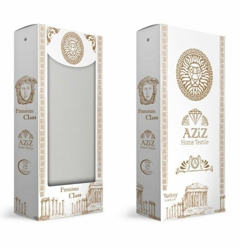 Коробка подарочная с прозрачным окошком с ручкой-шнурком 375*168*64 мм для домашнего текстиля, полотенец, одежды