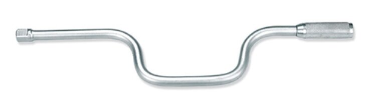 Вороток коленчатый 1/2"DR, 412 мм, S41H41, Jonnesway