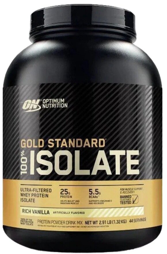 Optimum Nutrition 100% Gold Standard Isolate (1320 гр) - Ваниль