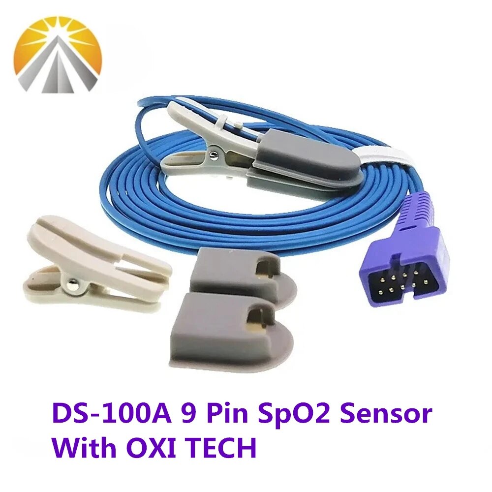 Датчик SpO2 DS100A 9-контактный 2,5 метра SETOXCARE