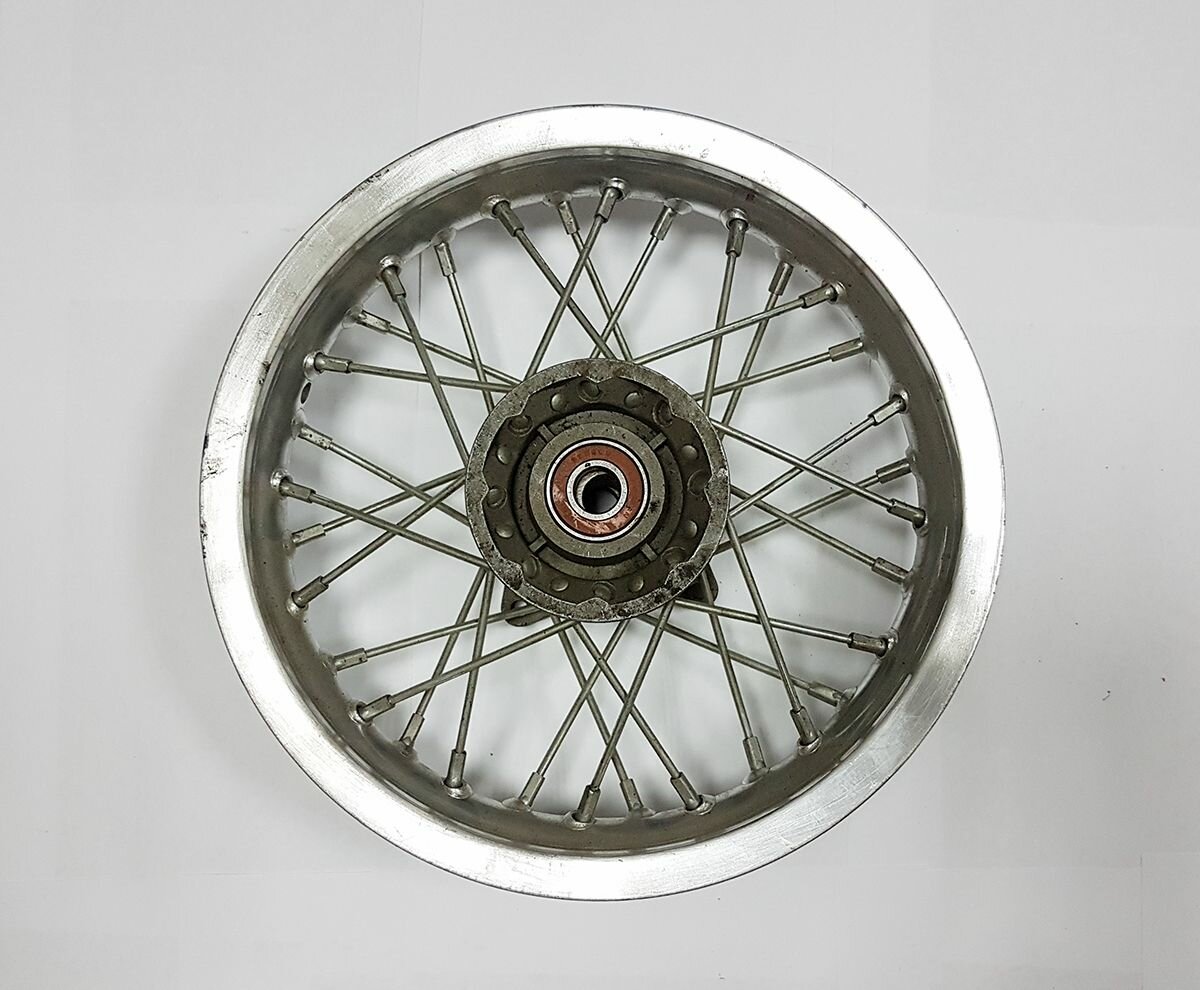 Диск колёсный передний 10" 1,6x10 32H алюминий серебристый BSE PROTON, арт. PH06-F4-7-6KR