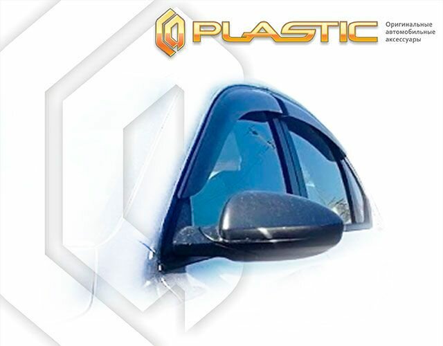 Дефлекторы окон для Kia K3 седан, рынок Южной Кореи 2018 - н. в. Ветровики дверей Черные глянцевые полупрозрачные СА пластик