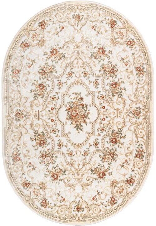 Ковер Овальный на пол в гостиную в спальню 160х230 см восточный классический ворс 6 мм 196955 KoverVDom