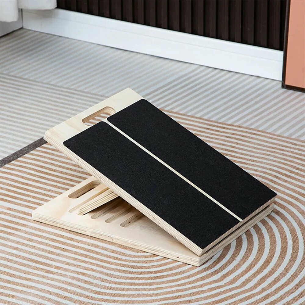 Деревянная доска для растяжки икр с регулируемым наклоном