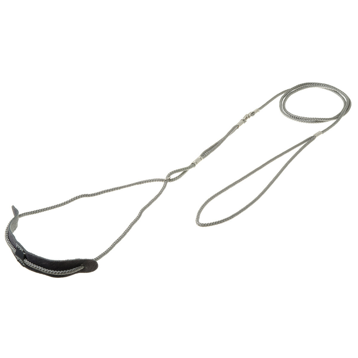 Ринговка для собак с расширителем, обхват до 58 см, ширина 2,5 мм, длина 120 см, темно-серая, ZooOne, PESK-2.5*17 DSL