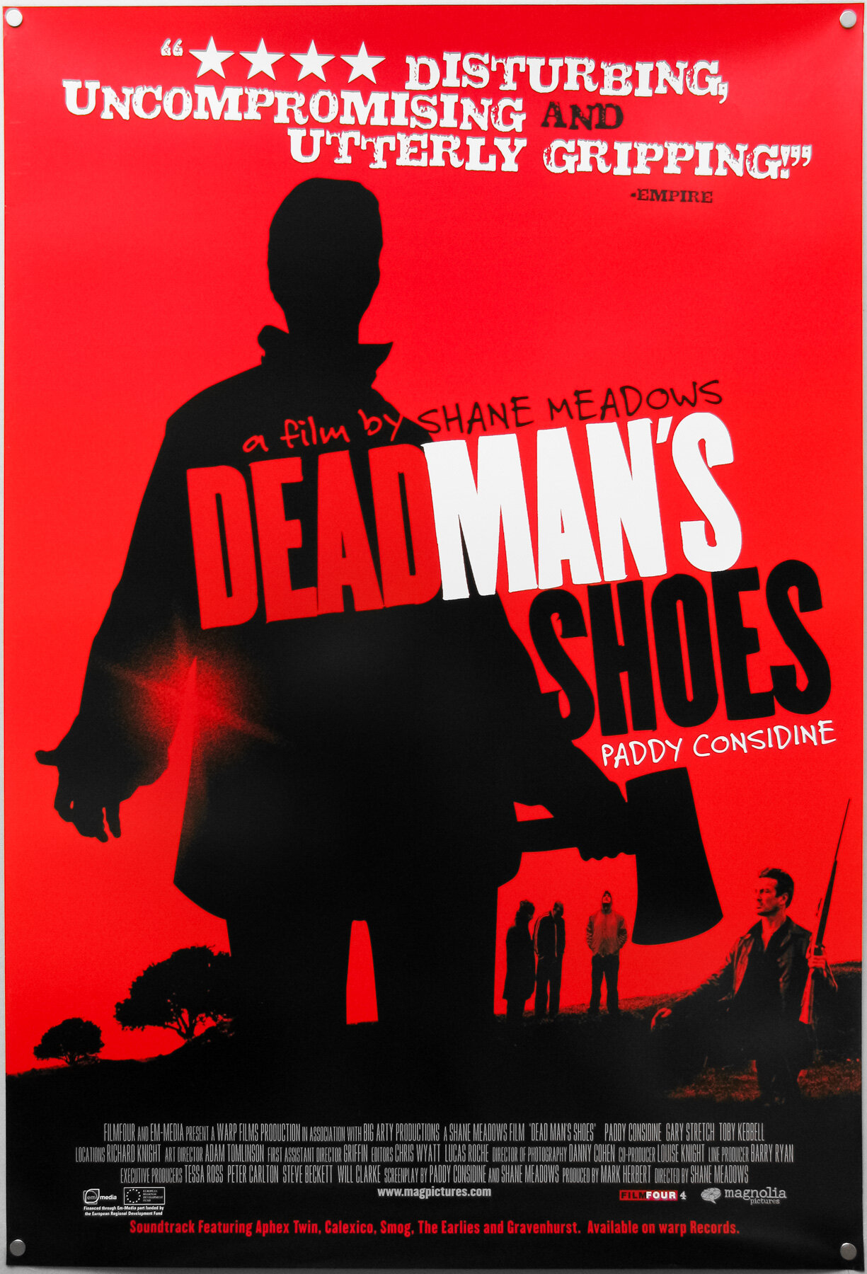 Плакат, постер Dead Mans Shoes (2004) (Ботинки мертвеца) на бумаге, размер 60х84см