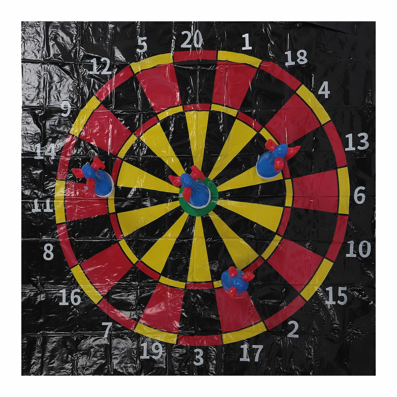 Надувная игра в дартс для детей, интерактивная игрушка с мишенью, 4 колышка для крепления на траве