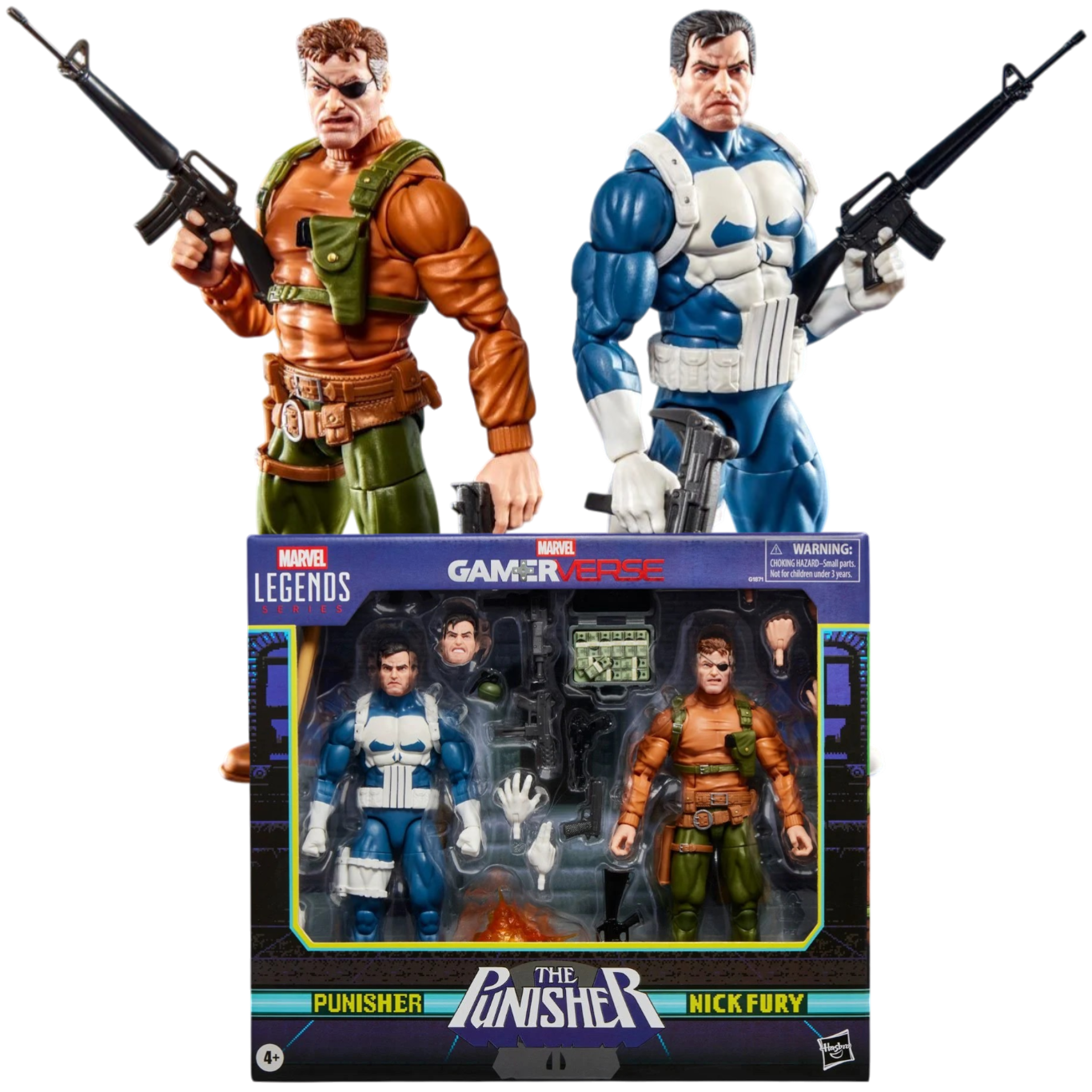 Фигурки Каратель и Ник Фьюри «Marvel Legends Gamerverse» от Hasbro коллекционные