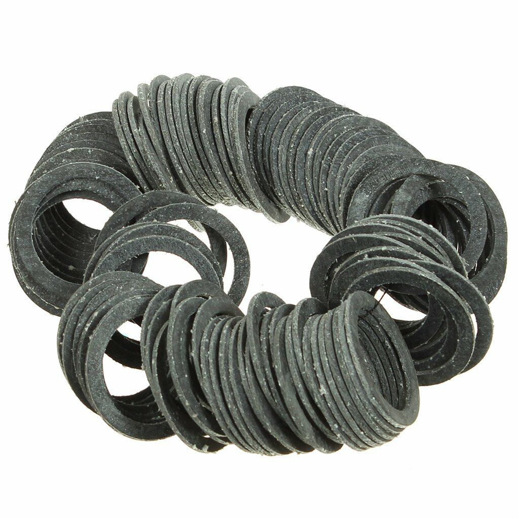 Прокладка уплотнительная 100 шт, 1", резина, СантехКреп, 2.8.4