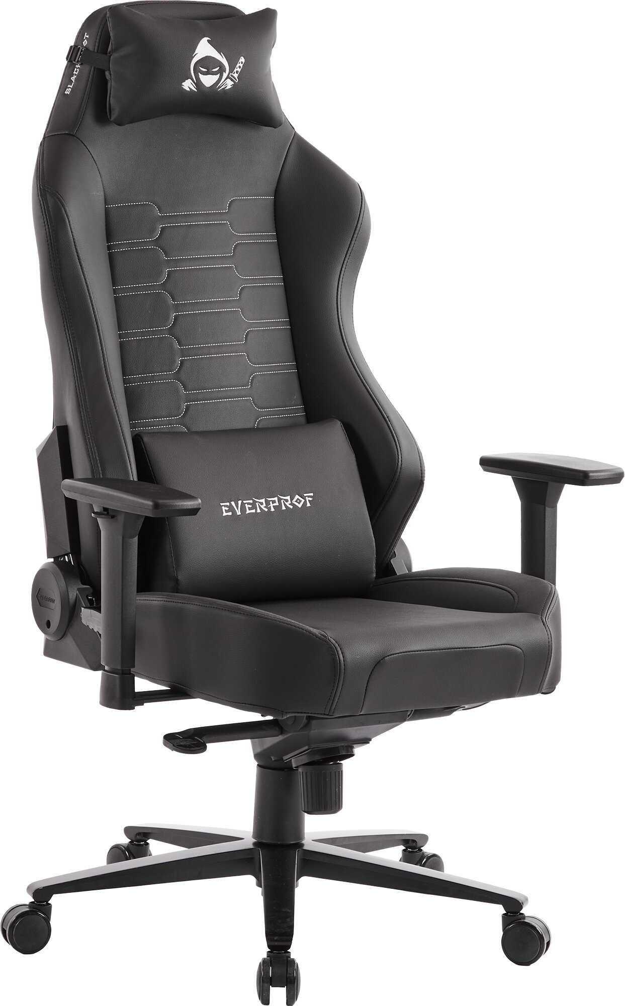 Геймерское кресло Everprof Blackshot Экокожа Черный Размеры: Высота 830мм Глубина 500мм Ширина 580мм