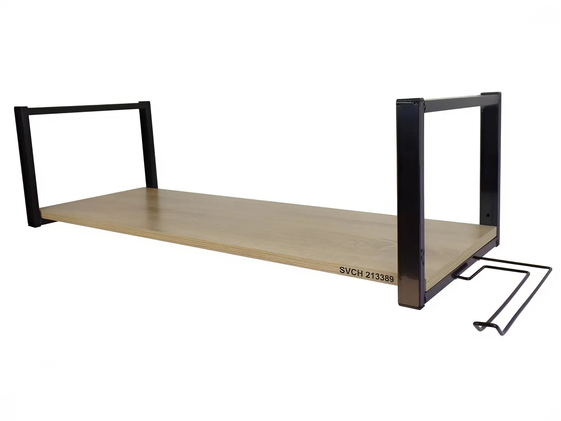 Полка для микроволновки GARROSS "SIBERIA 213389", держатель полотенец, размер 30х90 см, высота 25 см, цвет дуб сонома