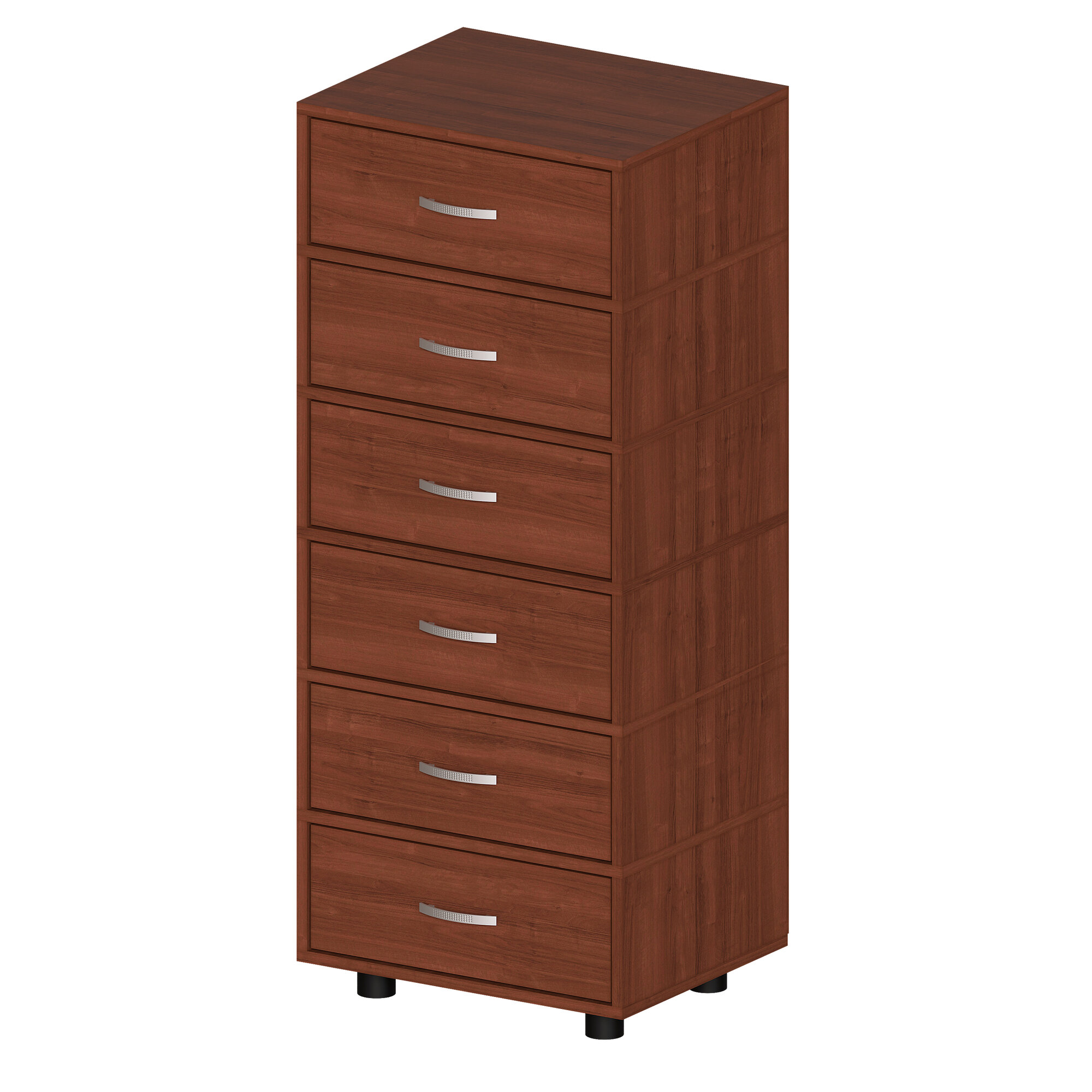 Комод СитиМебель-9 Ширина 50 см, Глубина 40 см, Высота 122 см, цвет: Орех экко