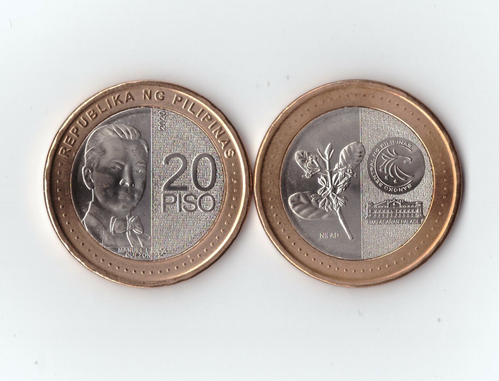 20 песо Мануэль Кесон Сцифифора Филиппины 2020 год UNC
