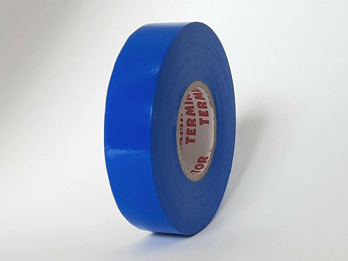 Изолента Terminator IU1K, синяя, самозатухающаяся, ПВХ, 19x20, толщина 0,18, 1 шт