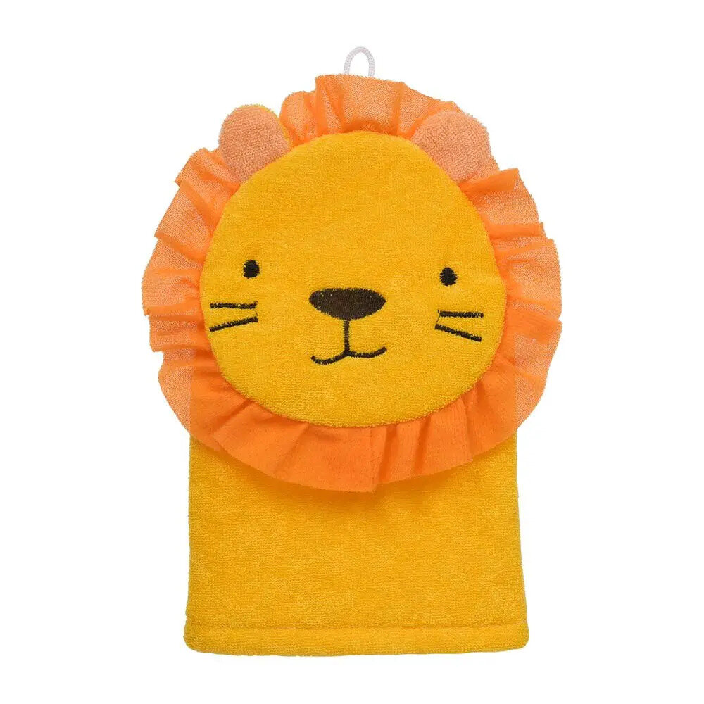 Мочалка варежка Банные Штучки для нежной и чувствительной кожи "Лев", 23х13 см, soft, для бани и сауны 41457