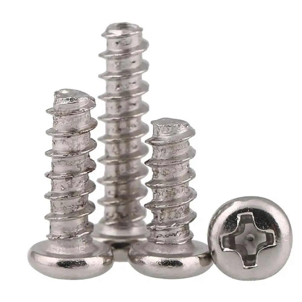 Винты самонарезающие Phillips M2.6x6mm, никель
