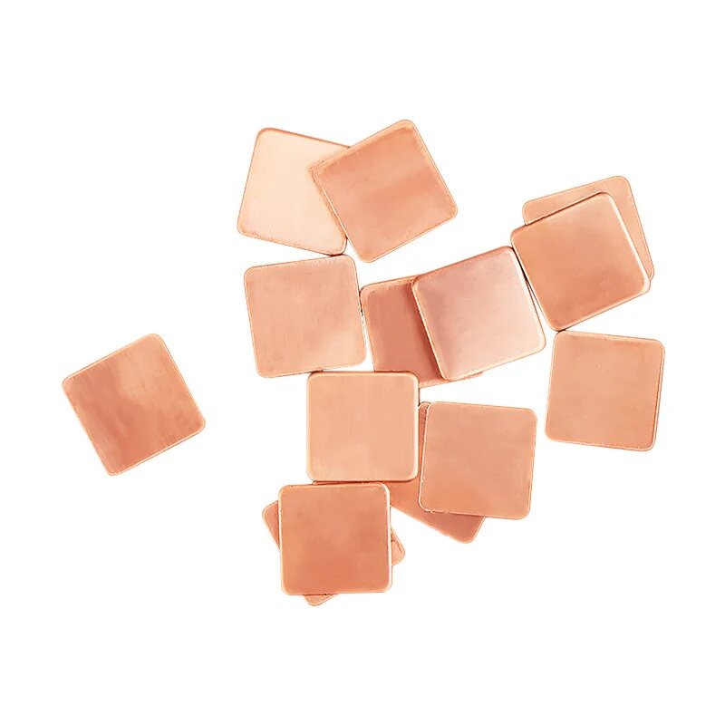 Медные термопрокладки для ноутбука 10 шт. 15x15x0.5mm