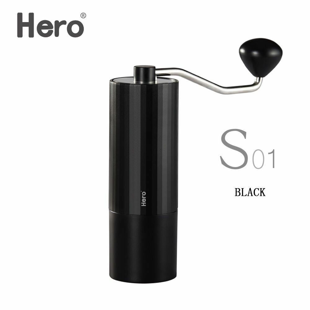 Кофемолка ручная HERO S01, Портативный тип 25g черный