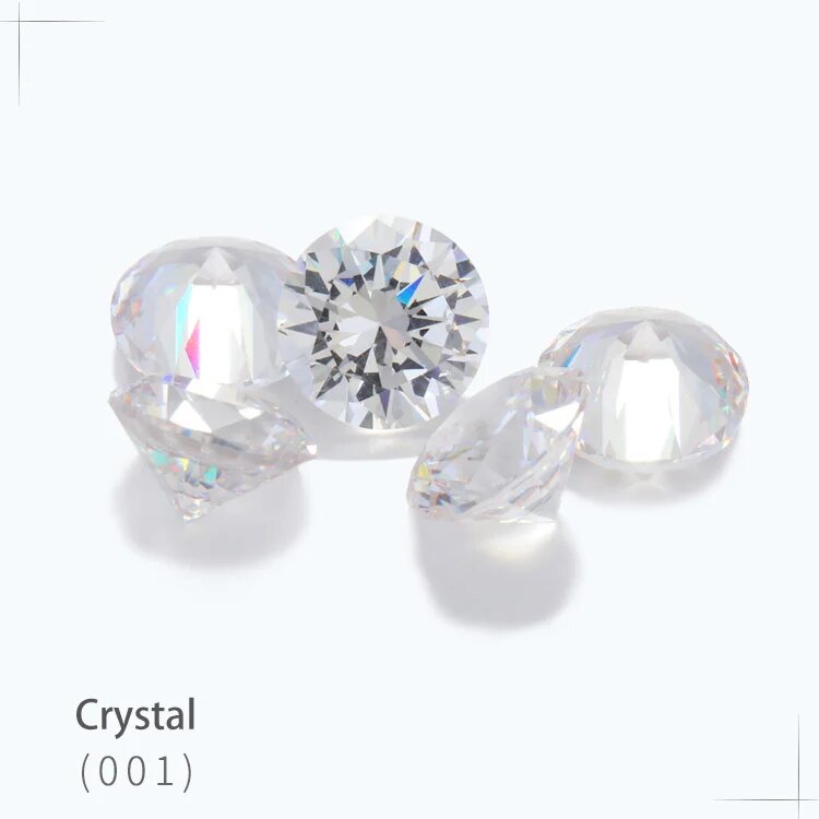 Циркон круглый 4-10 мм, PIPATIAN, для рукоделия 4mm 50pcs, Crystal