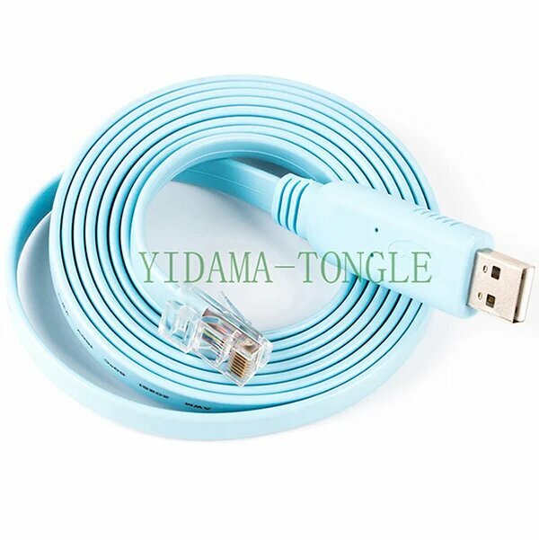 FTDI USB RJ45 RS232 Консольный кабель для маршрутизатора Cisco 6ft, Синий