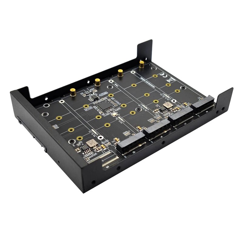Металлический адаптер BTBcoin M.2 SATA SSD к 3,5" SATA 4Port M.2 SATA SSD