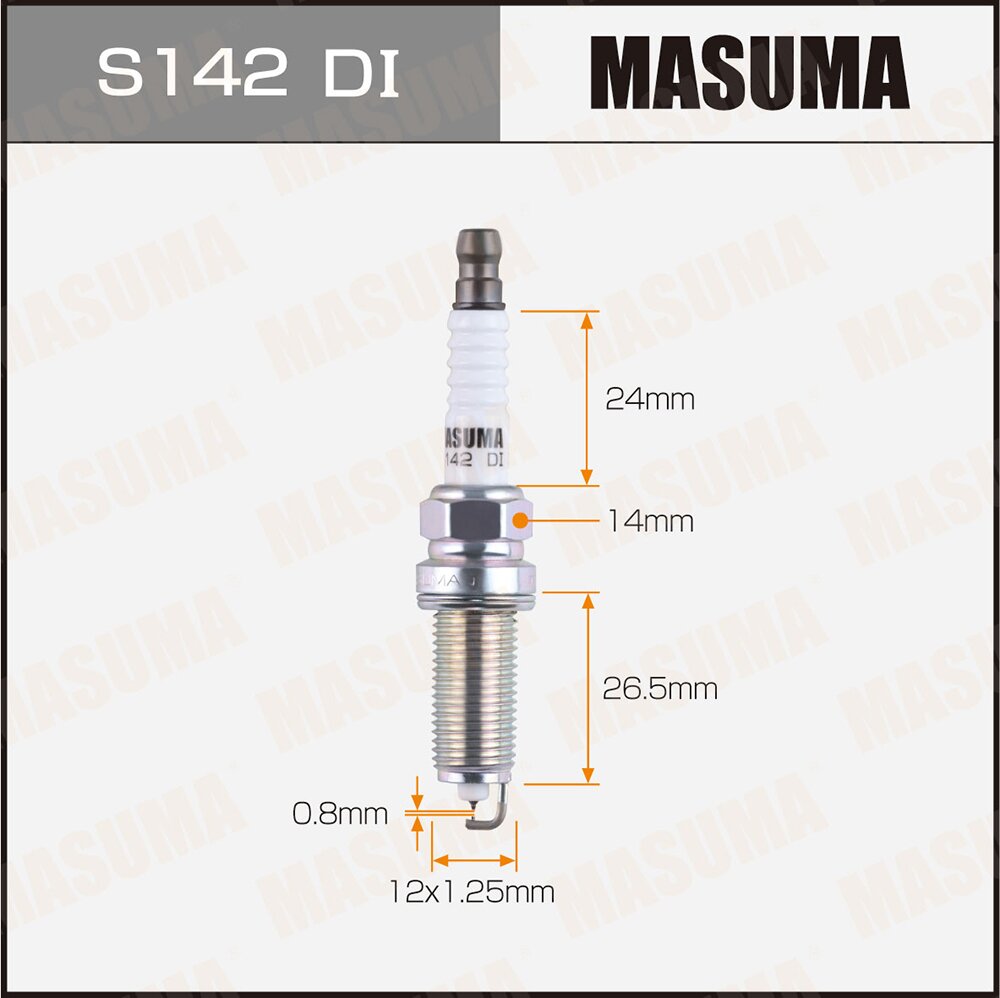 Свеча зажигания Ir+Ir Masuma S142DI