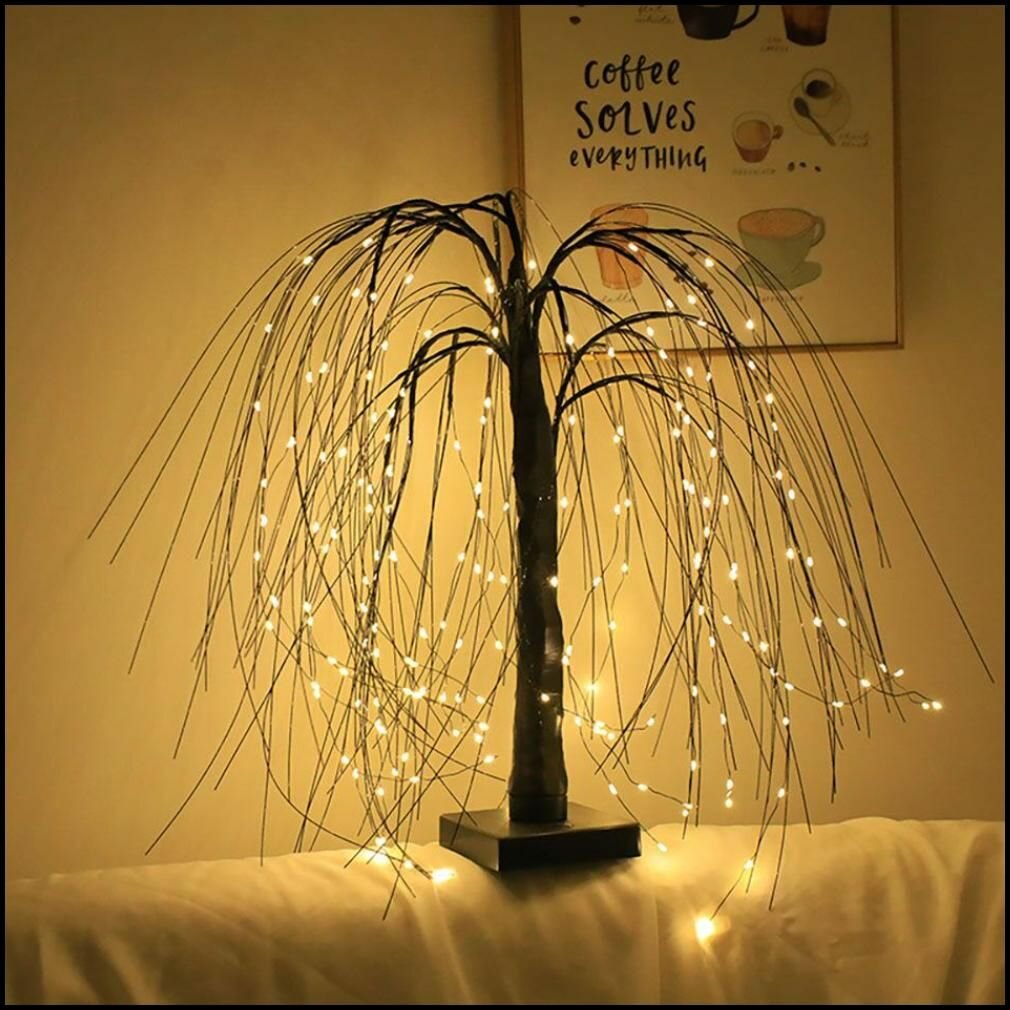 Декоративный свет- форма ветки теплый цвет