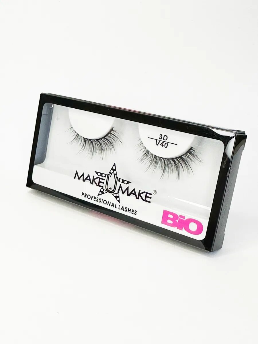 Профессиональные накладные шелковые ресницы BIO, форма V40