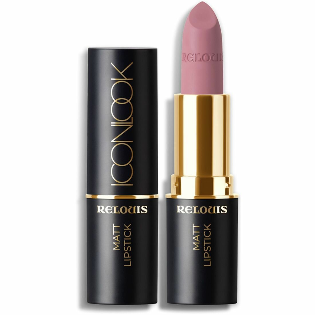Губная помада матовая Icon Look RELOUIS тон 01 Perfect Nude