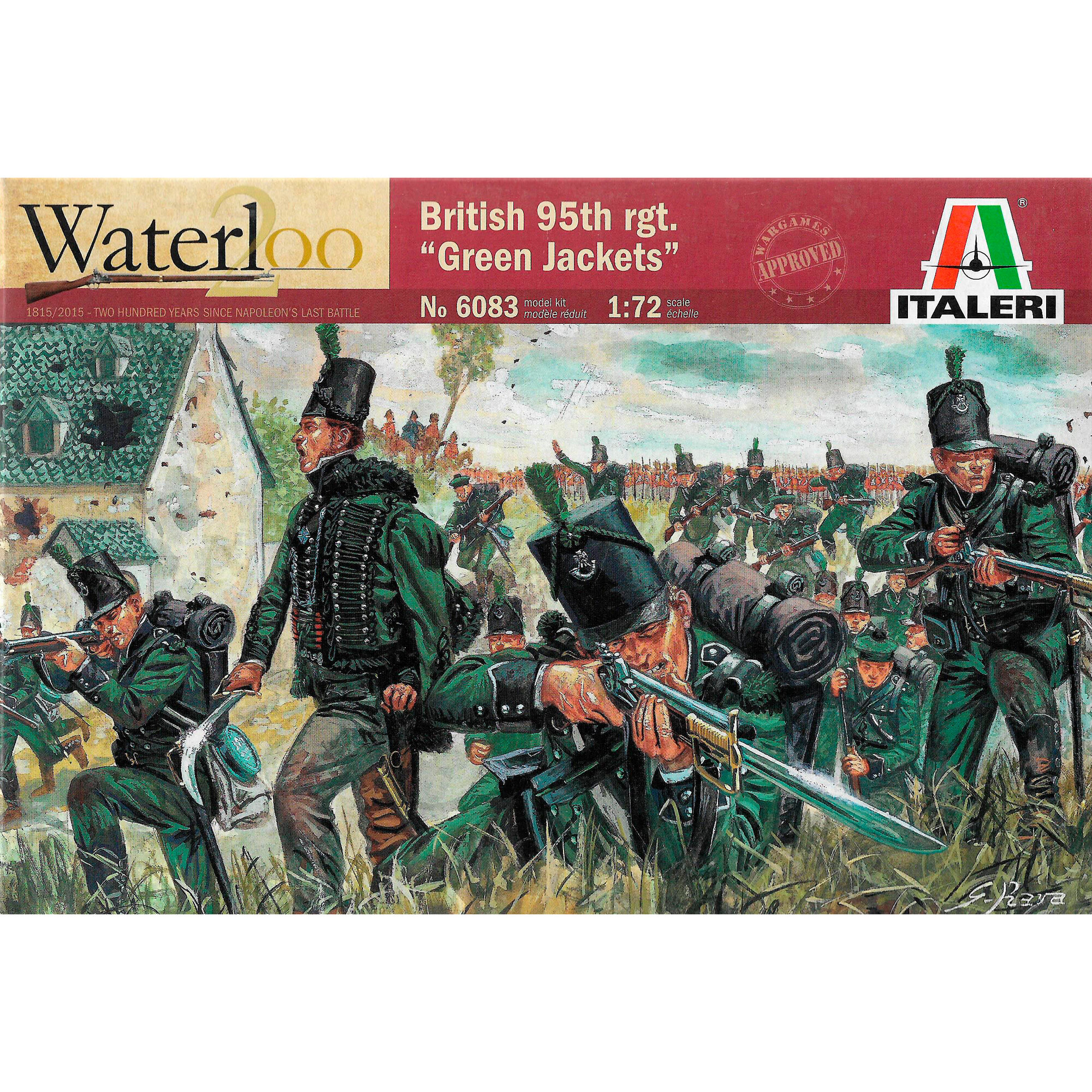 Сборная модель миниатюра / Модель для сборки Italeri / Солдатики British 95th rgt. "Green Jackets"