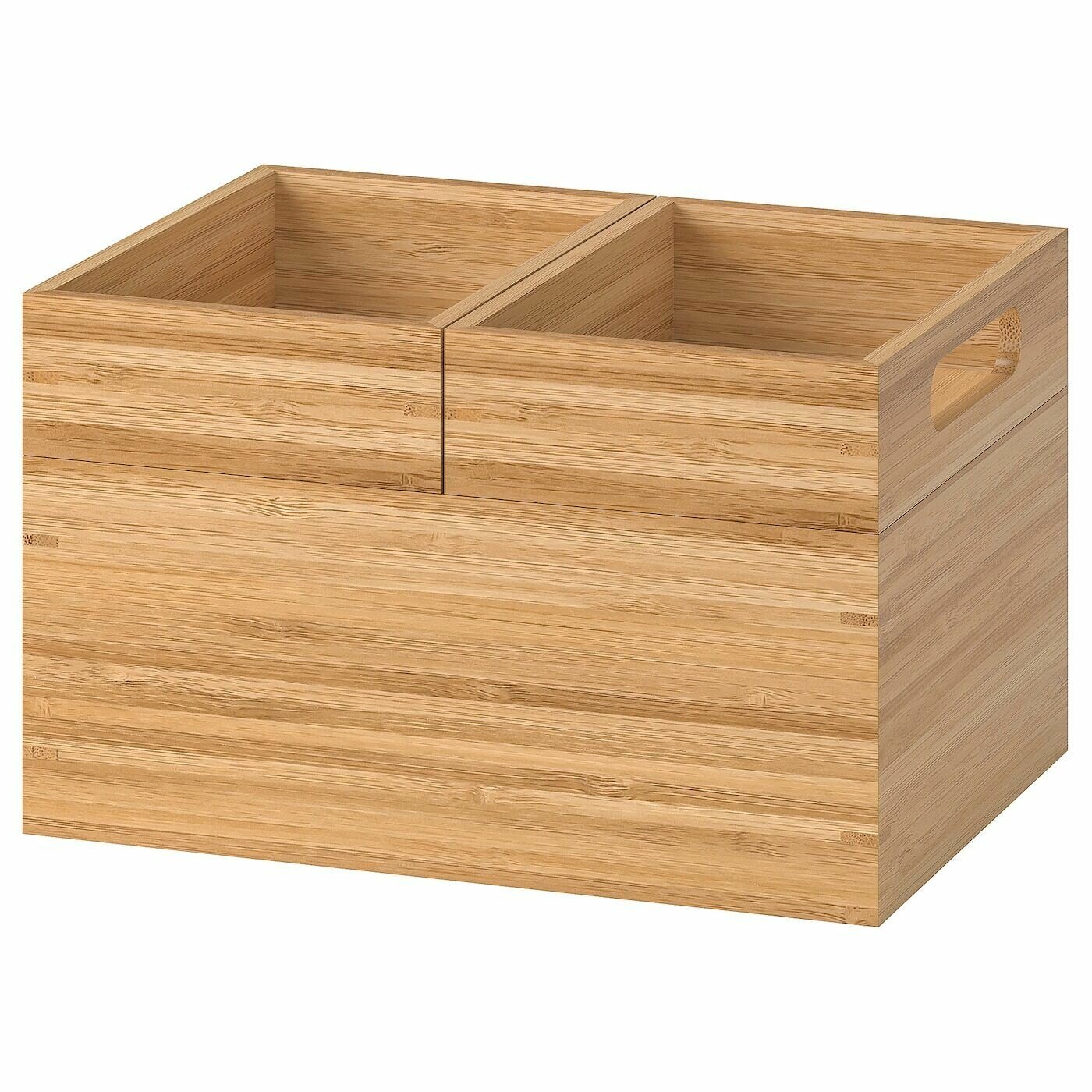 Коробка, 3 шт, бамбук DRAGAN IKEA 502.818.56