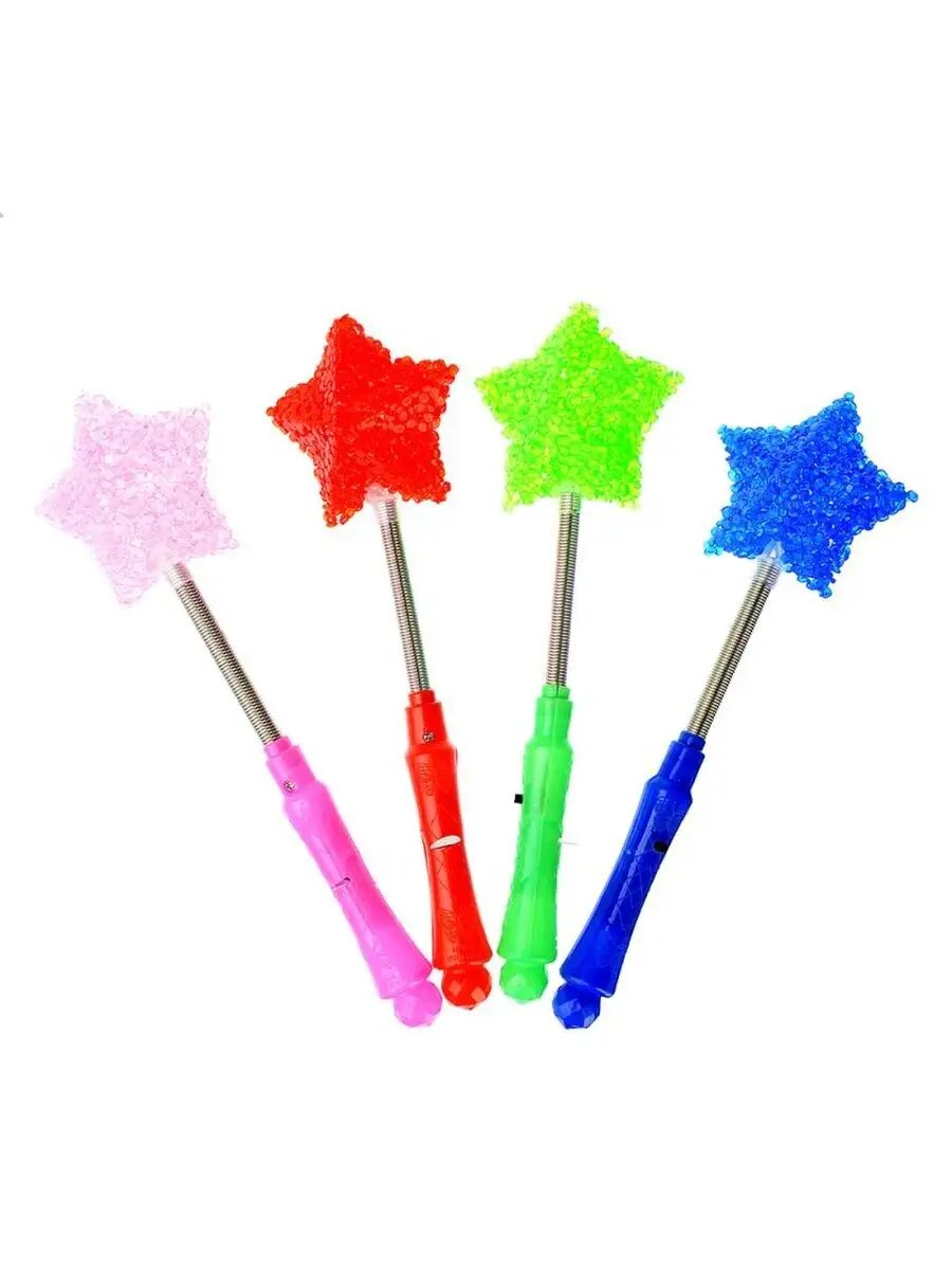 Палочки светящиеся 2 шт на пружинке. 3 режима свечения