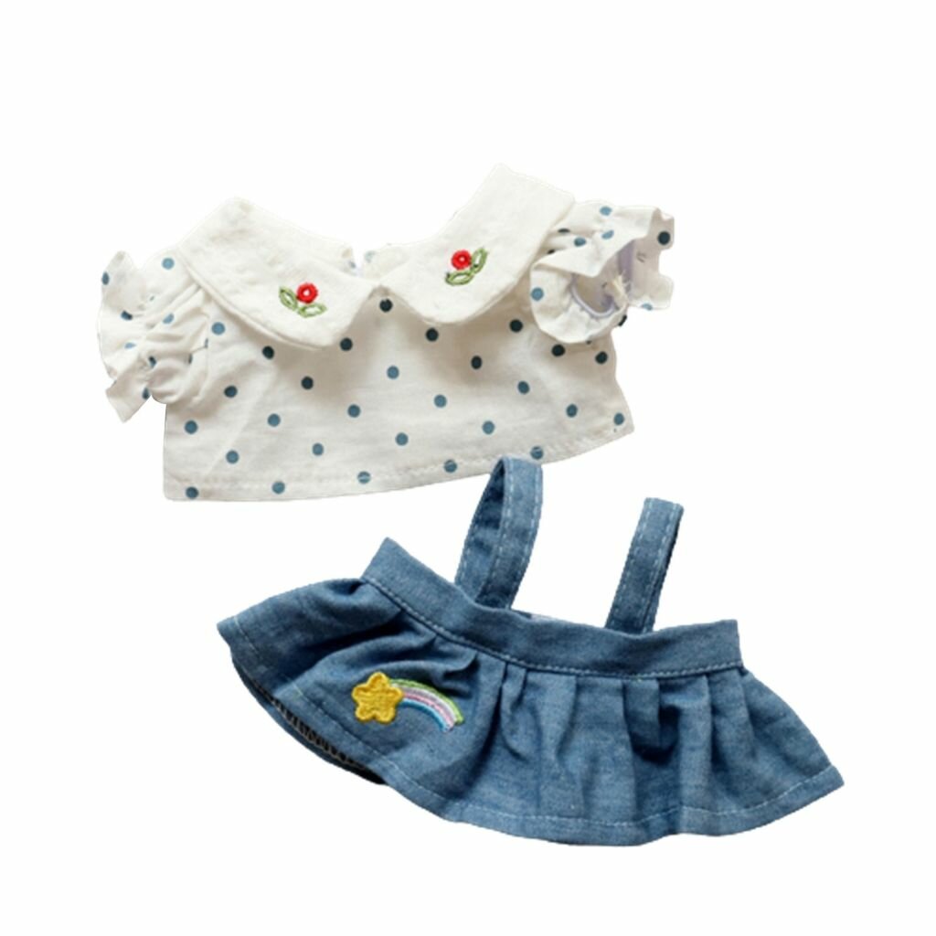 Комплект комбинезонов для кукол из хлопка без атрибутов длиной 20 см-стиль 2