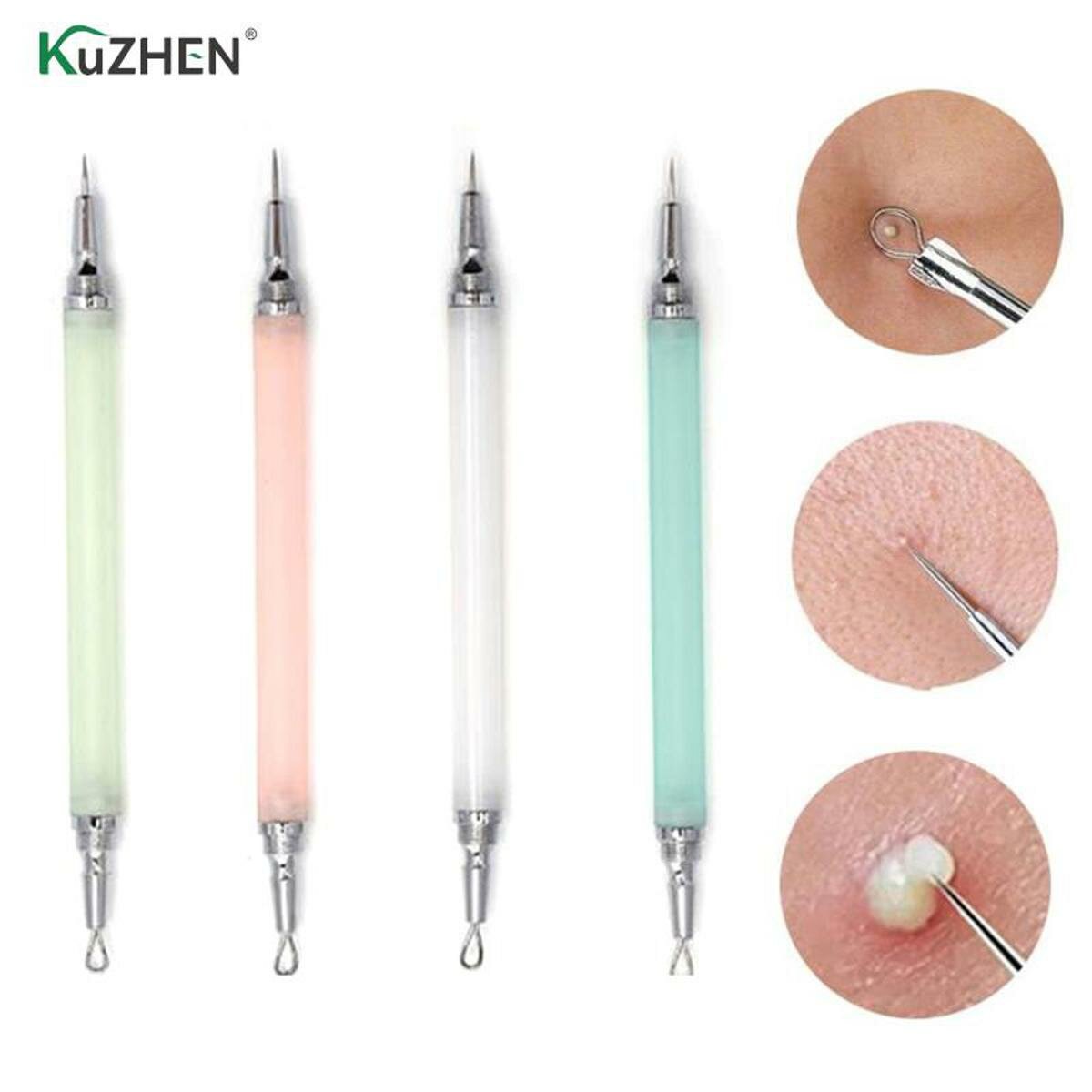 Шт. игла для удаления прыщей из нержавеющей стали, инструмент для удаления прыщей, черных точек, ложка для ухода за кожей лица, иглы, средство для очистки пор на лице