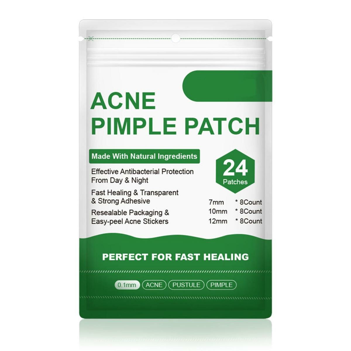24 шт. ультратонкие патчи для удаления прыщей от прыщей, набор наклеек для лечения прыщей