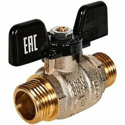 Кран шаровой полнопроходной STOUT SVB-0006-200015 НР/НР ручка бабочка 1/2