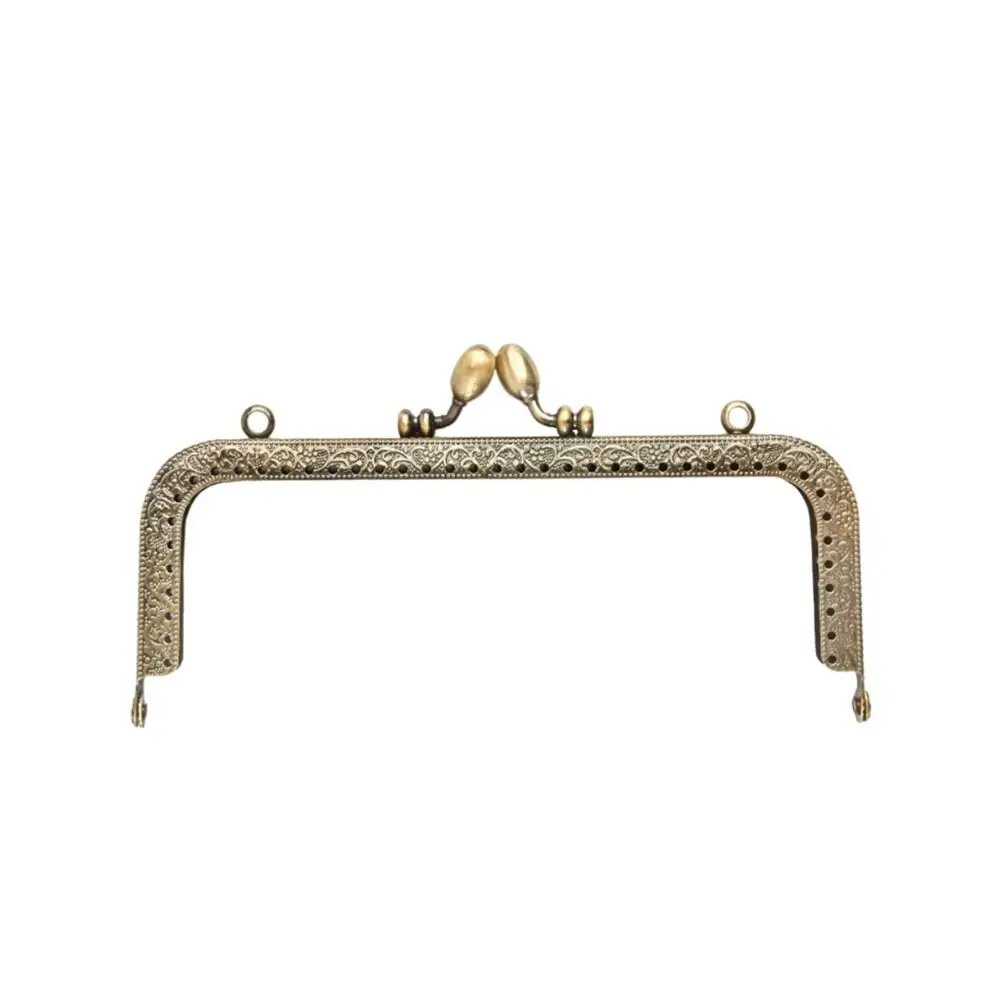 Мини-металлическая рамка для кошелька, застежка-поцелуй, фурнитура для сумки, винтажная застежка для кошелька, рамка для сумки, пряжка, ручка, аксессуары для сумки 15cm-