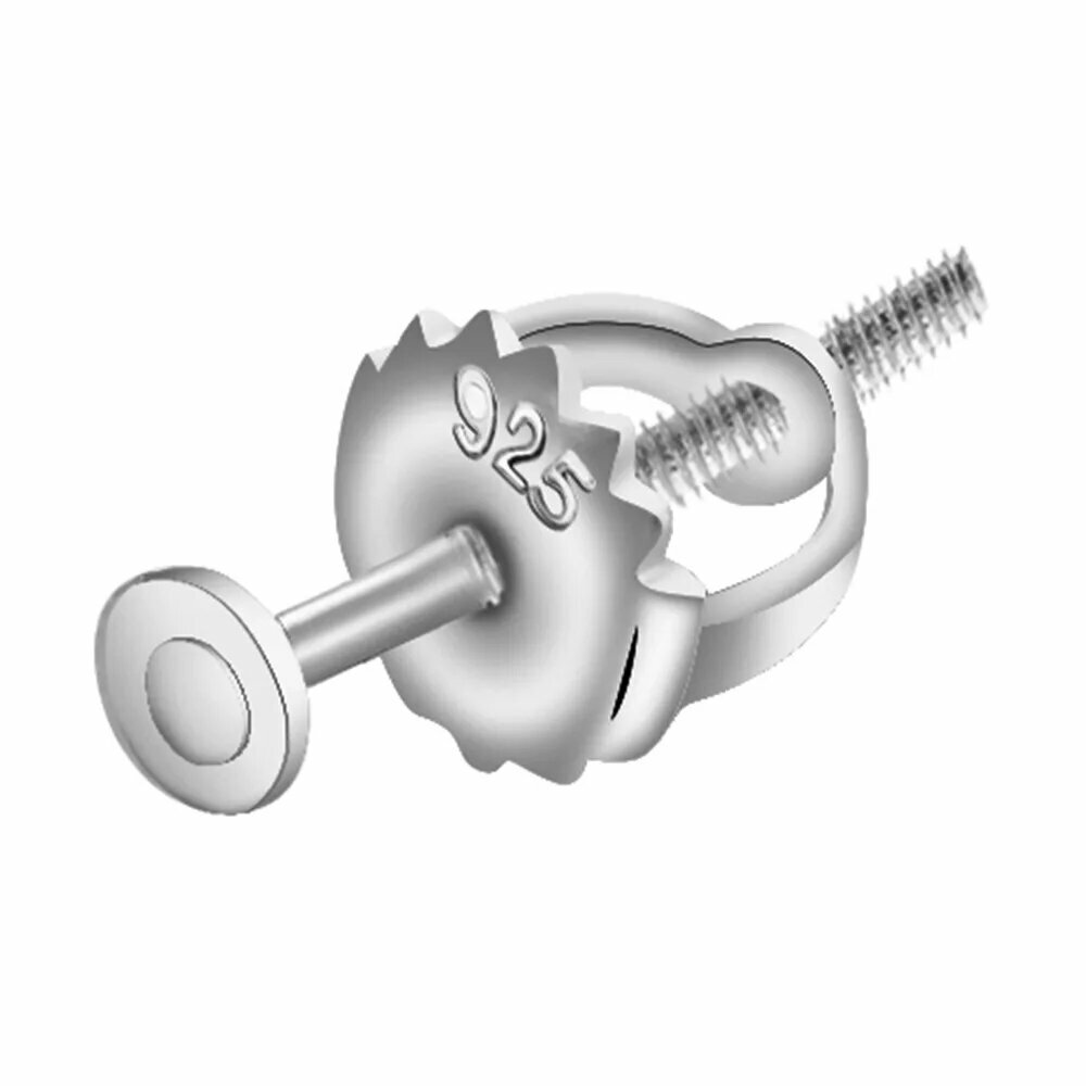 Комплект застежек для сережек из серебра 925, золотистого цвета, 4 шт. 4 Sets 925