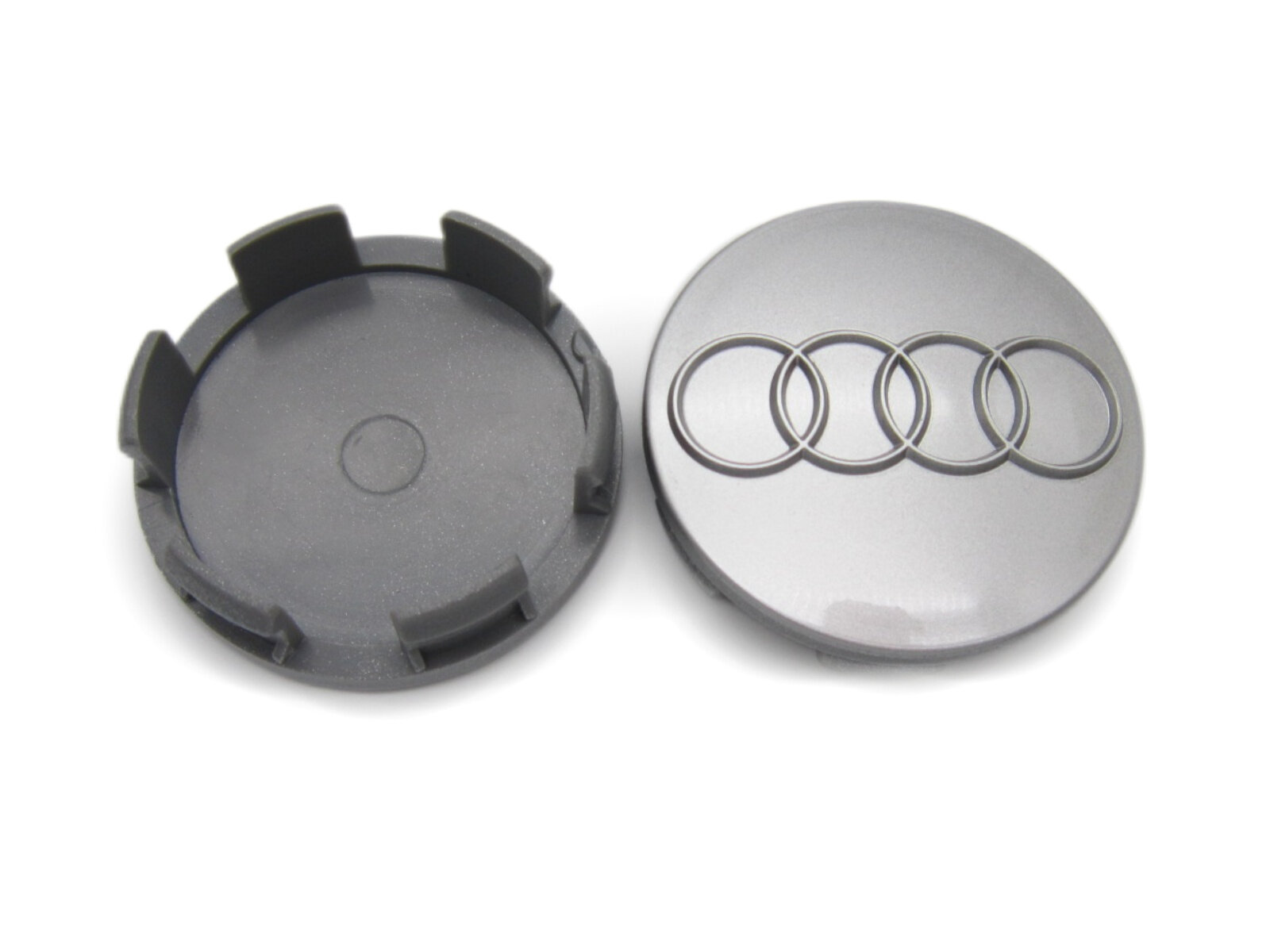 Колпачок, заглушка для литого диска СКАД Audi silver, 56/51/12 мм, 1 шт.