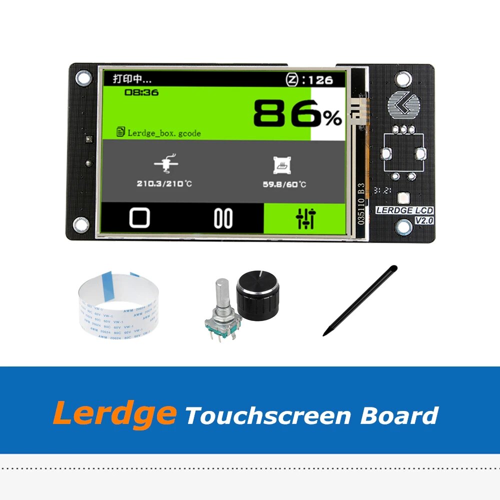 3,5-дюймовый цветной сенсорный экран для Lerdge X K ARM
