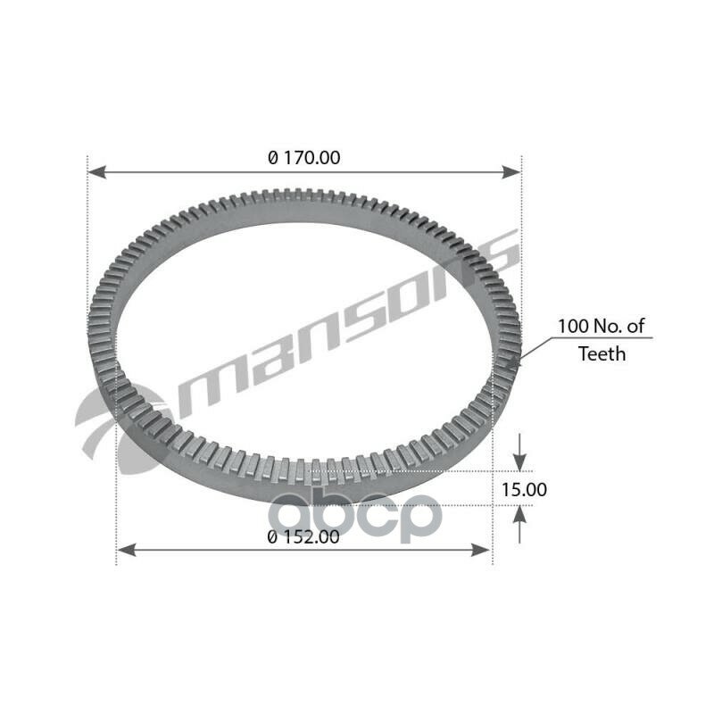 Гребенка датчика ABS Mansons арт. 300.214
