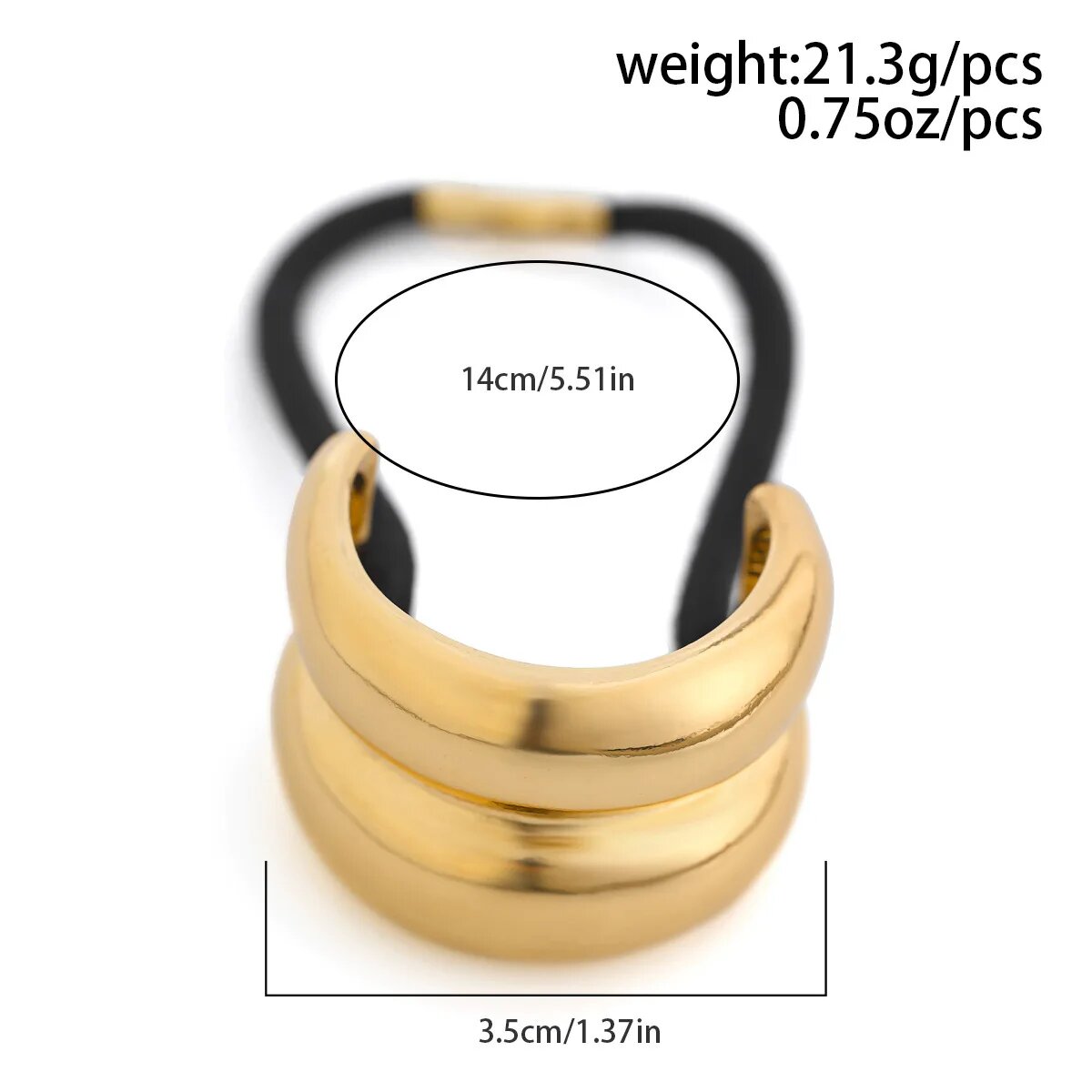 Металлические резинки для волос C Gold