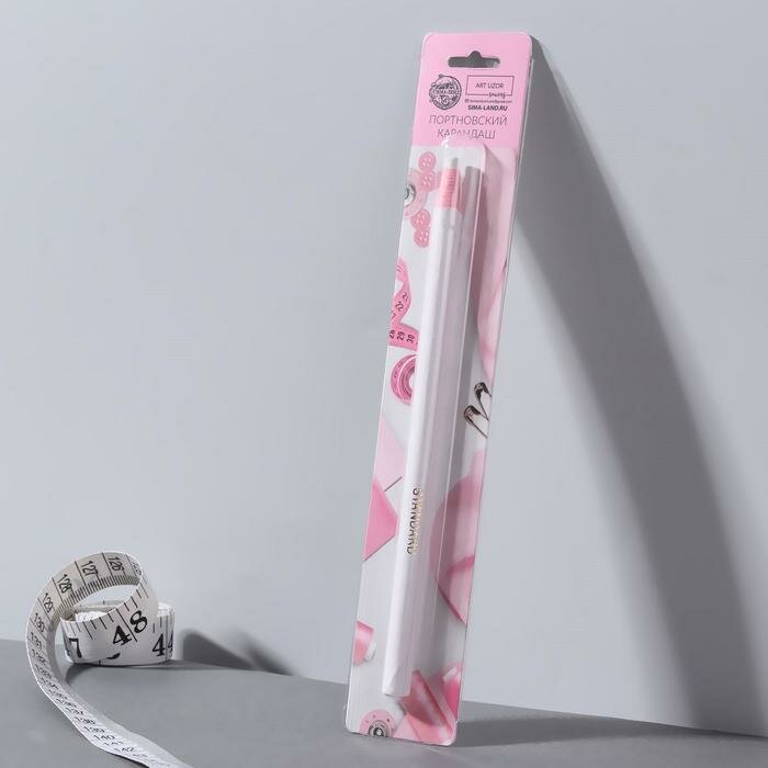 Карандаш для ткани, самозатачивающийся, 17 см, цвет белый