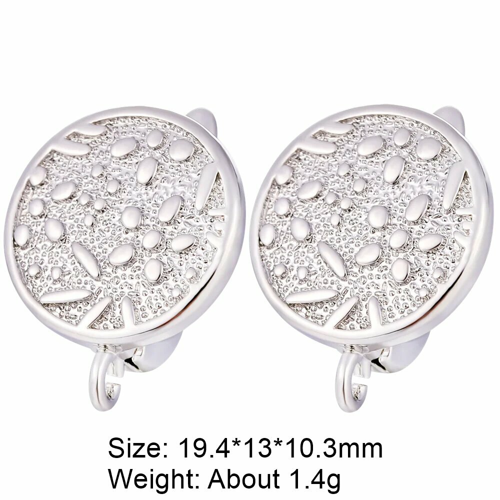 Серебряные клипсы Juya 4 шт. White Gold
