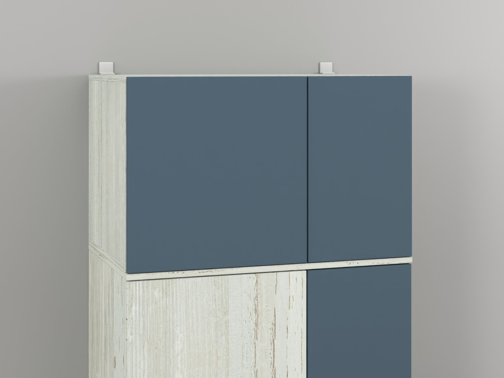 Есэндвич Лаворо Антресоль для шкафа двухстворчатого 80х50х52 см, левая (Сосна винтерберг/Маренго)