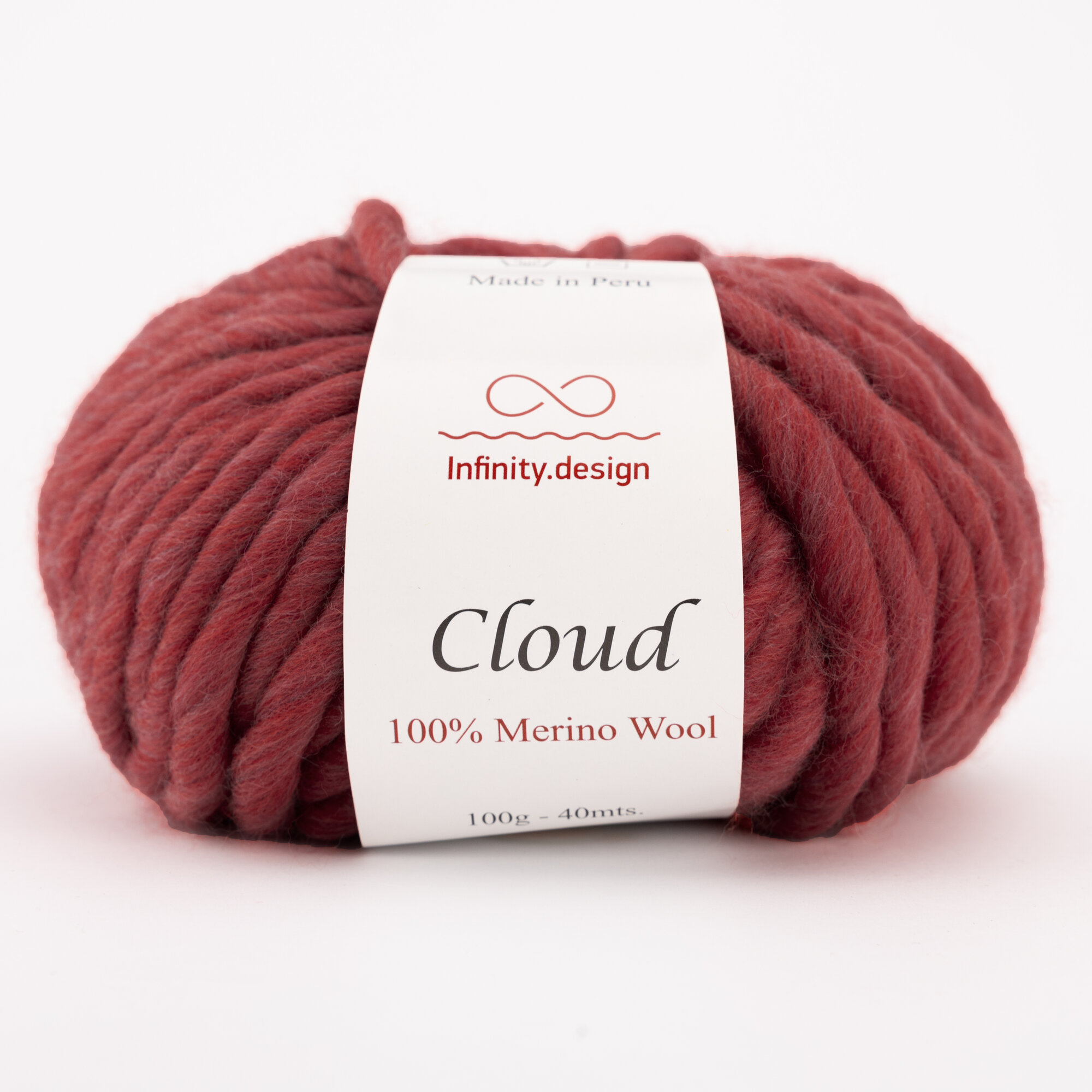 Пряжа INFINITY Cloud 0099 (2 мотка), 100% мериносовая шерсть, 100г, 40м