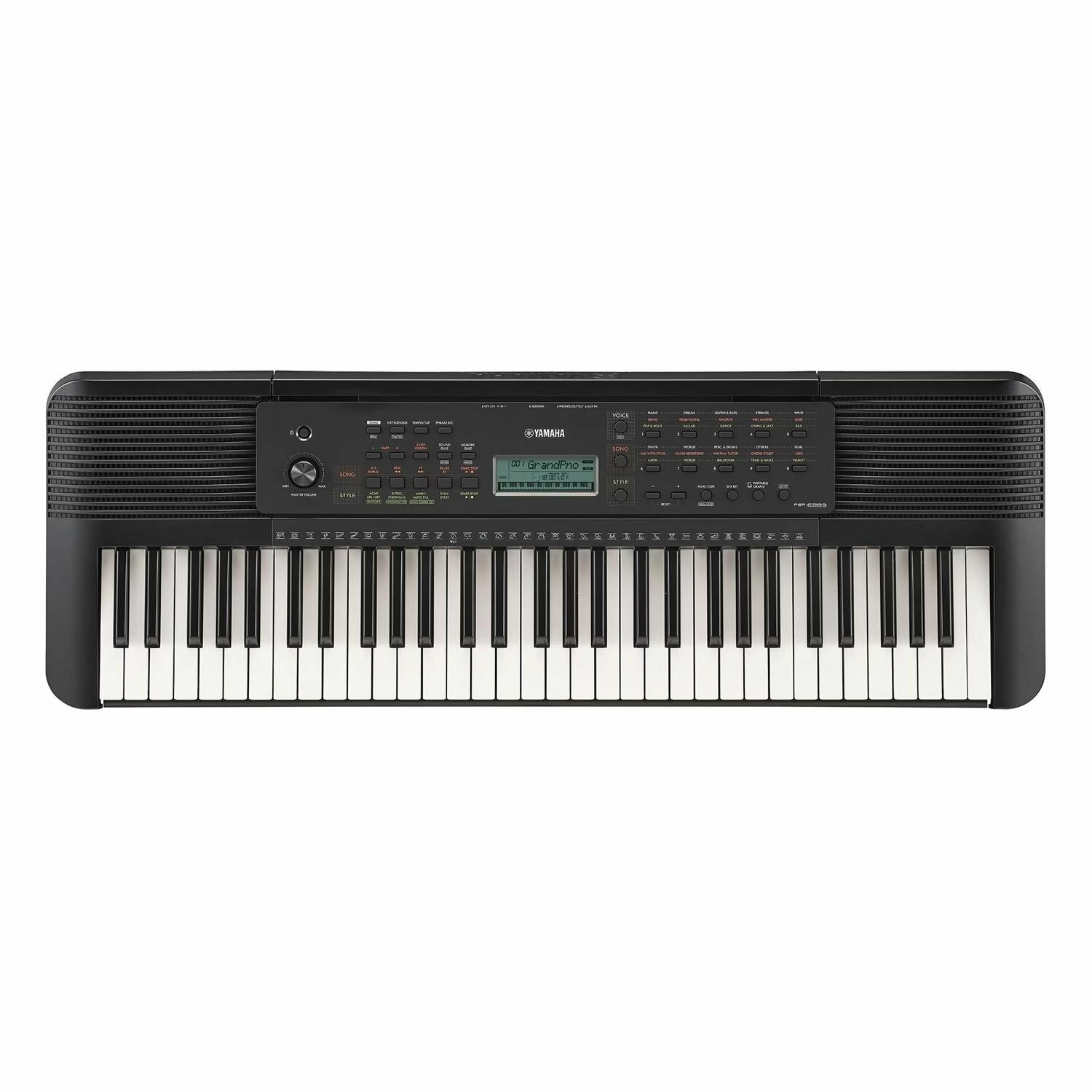 Синтезатор Yamaha PSR-E283, с автоаккомпанементом, 61 клавиша, 32 полифония, 410 тембра, 150 стилей