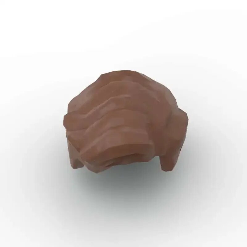 Строительный блок SixBricks, коричневый (192-brown), 10 шт.